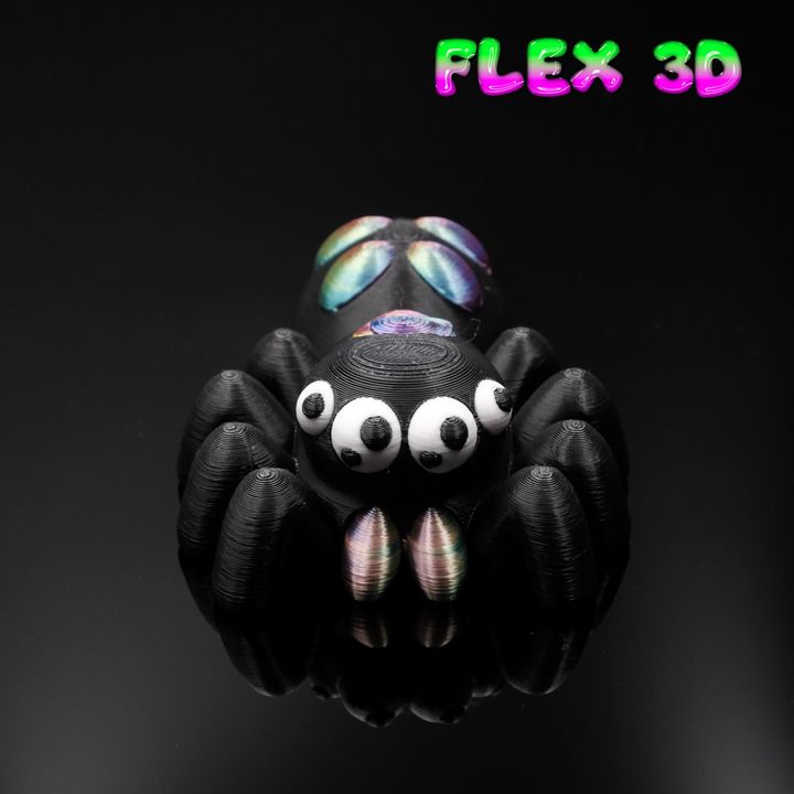 3D Printable Flex 3D Spooder Chunky and Web Egg by Flex 3D